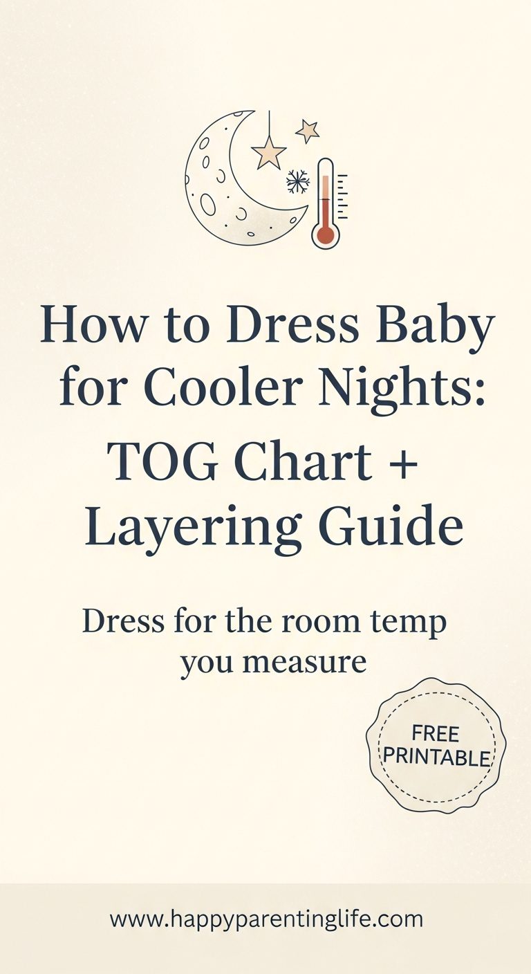How to Dress Baby for Cooler Nights: TOG Chart + Layering Guide